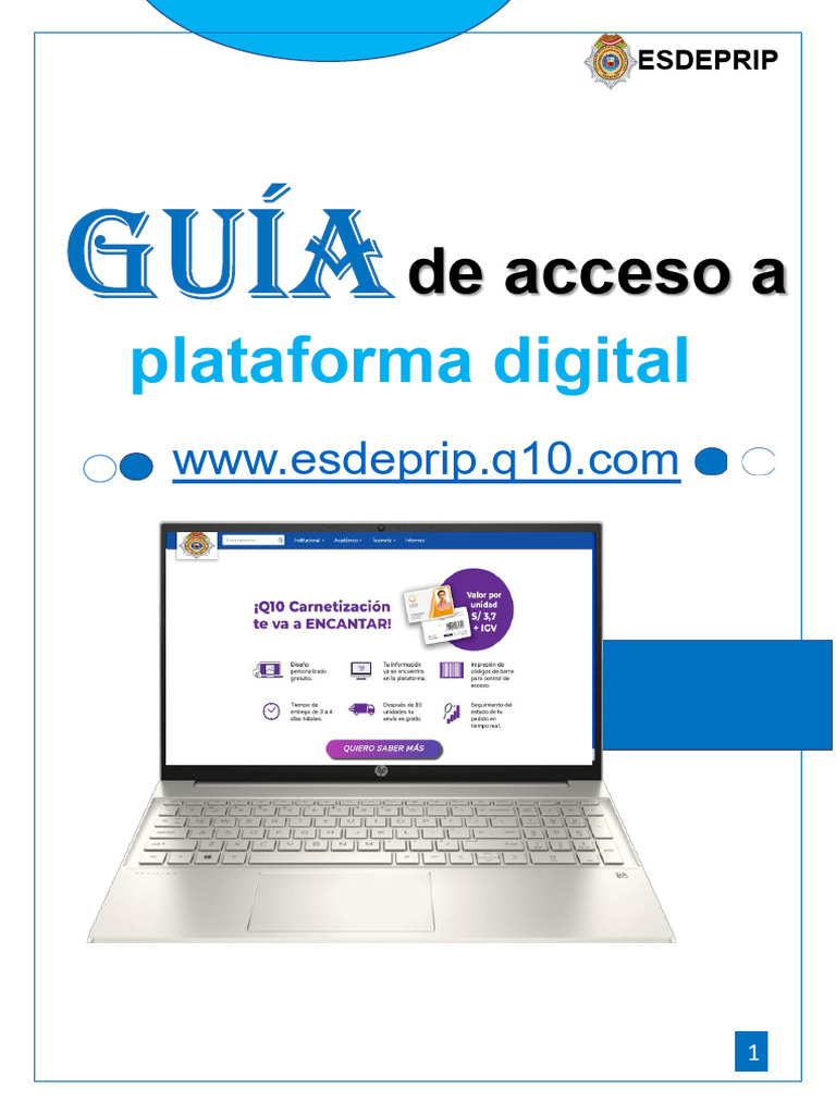 GUIA DE ACCESO A LA PLATAFORMA ESDEPRIP... ACT. | PDF | Informática | Software