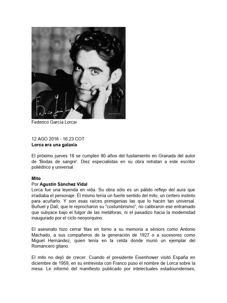 2 Federico García Lorca | PDF | Federico García Lorca