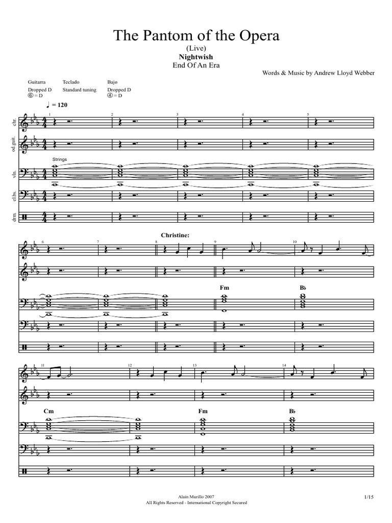 Phantom Of The OperaPhantom Of The Opera | Download Free PDF | Works ...