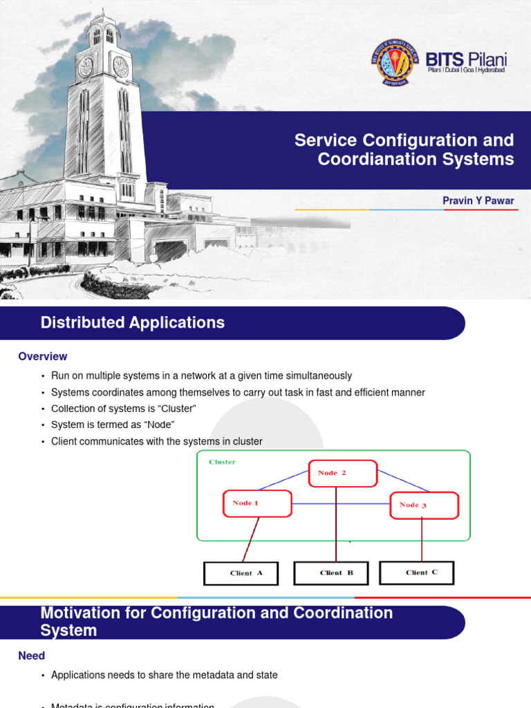 Lecture 5 Archof Confand Cood Systems | PDF | Apache Hadoop | Computer Cluster