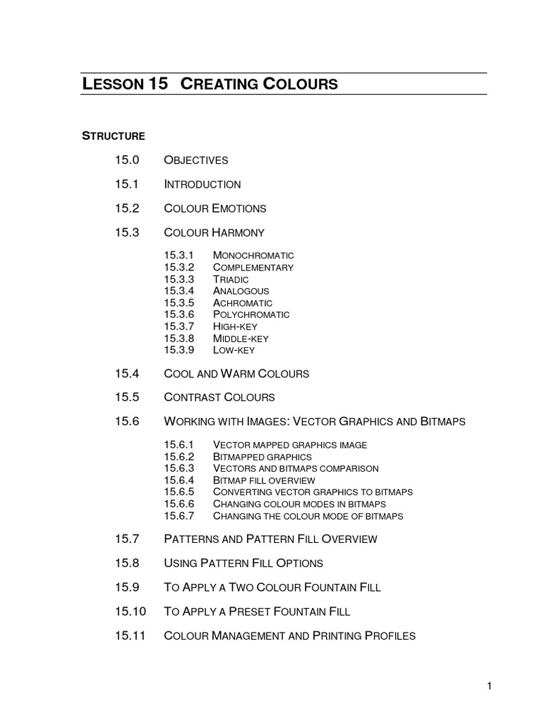 Unit 5 - Lesson 15 Creating Colours | PDF | Rgb Color Model | Color