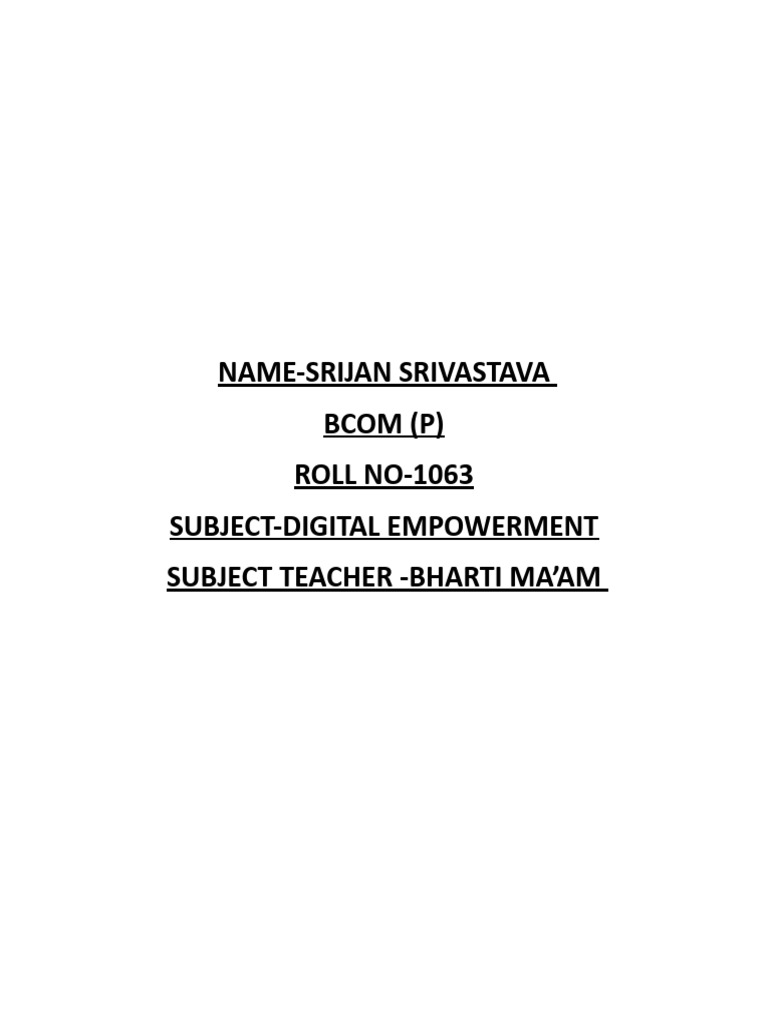Srijan Digital Empowerment | PDF | Internet Access | Internet