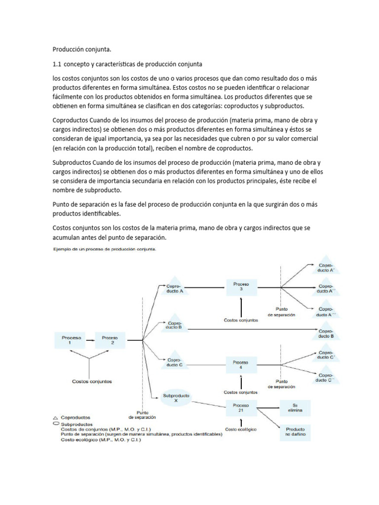 Conceptos de Producción Conjunta | PDF | Petróleo | Costo