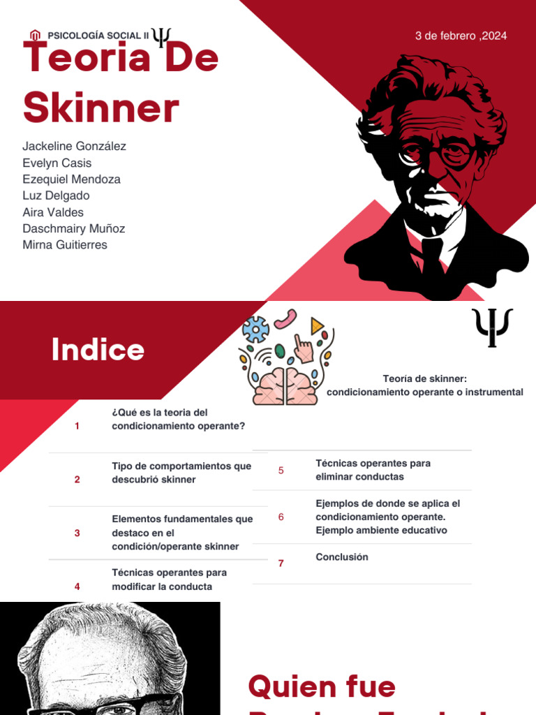 Teoria de Skinner (1) | PDF | Comportamiento | Ciencia cognitiva