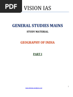 Physical Map of India: Features & Regions | PDF | Mountains | Geology