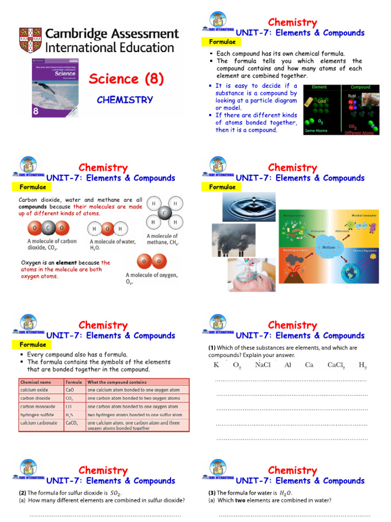 Pre IGCSE Chemistry 9 | PDF