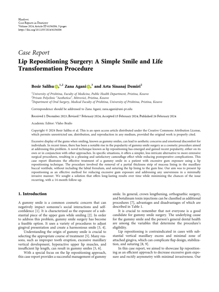 Lip Repositioning Surgery A Simple Smile and Life | PDF | Dentistry ...
