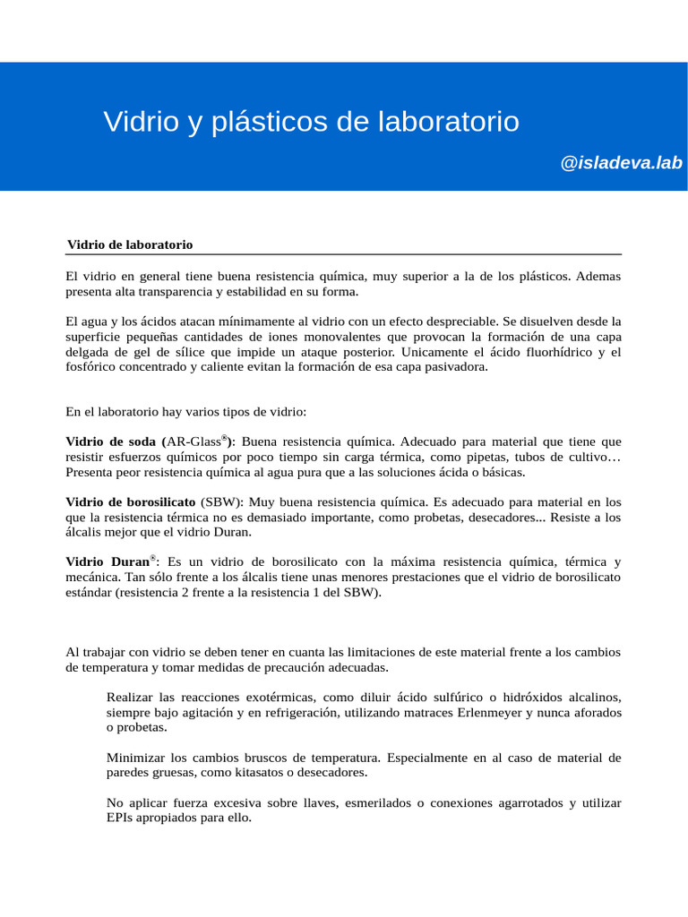 Vidrio y Plástico | PDF | Lentes | El plastico