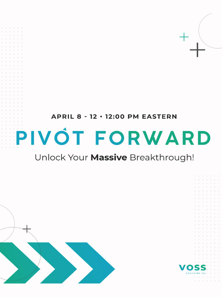 Pivot Forward Workbook | PDF | Goal | Disciplines
