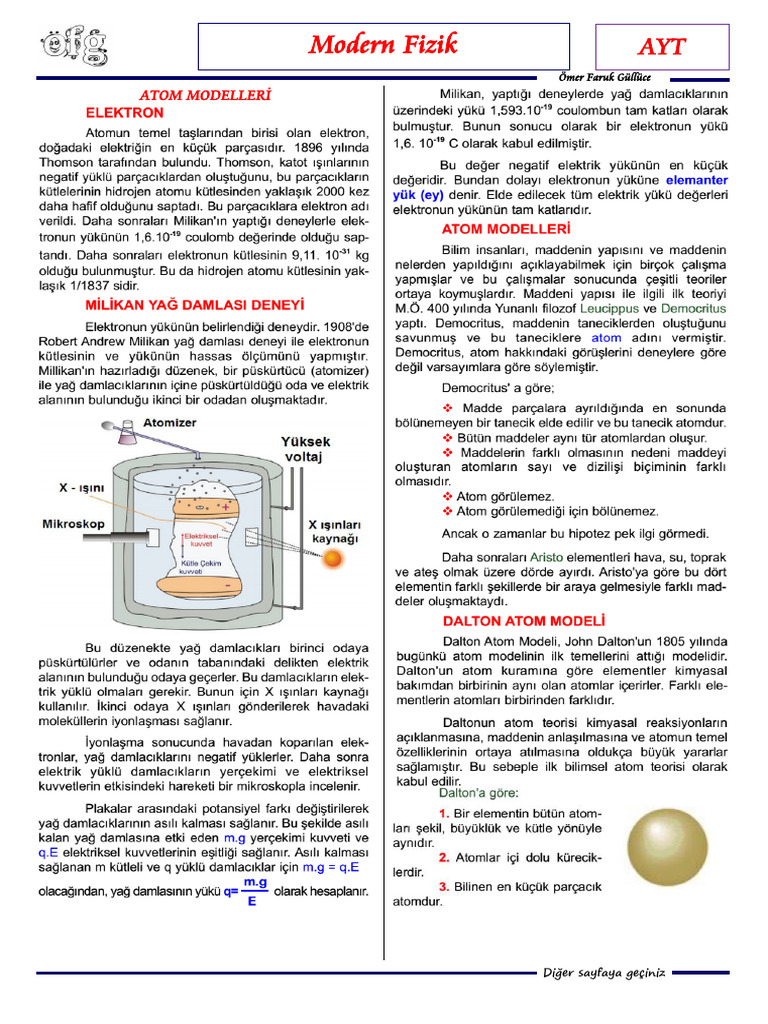 AYT 013 Modern Fizik | PDF
