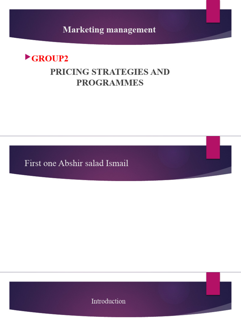 Presentation (1) The Last One | PDF | Pricing | Demand