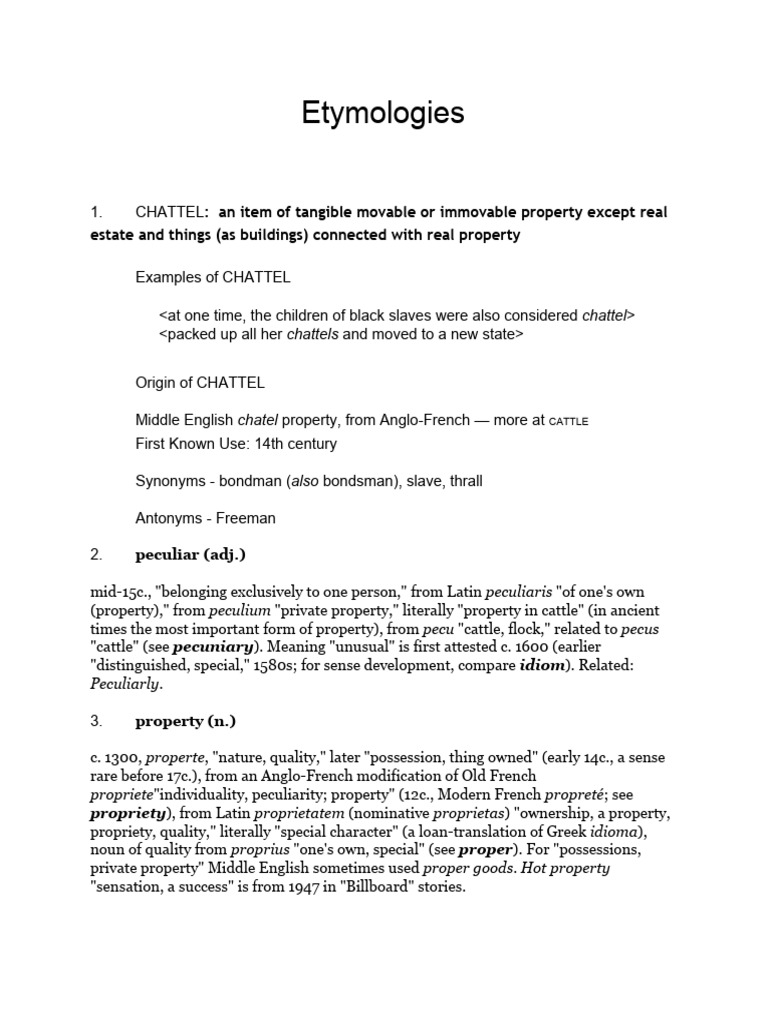 Etymologies FromJordanMaxwell 24 | PDF | Marriage | Adjective
