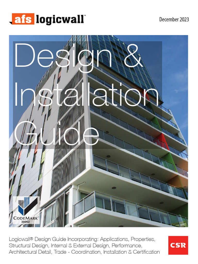 AFS Logicwall® Design & Installation Guide | PDF | Wall | Concrete