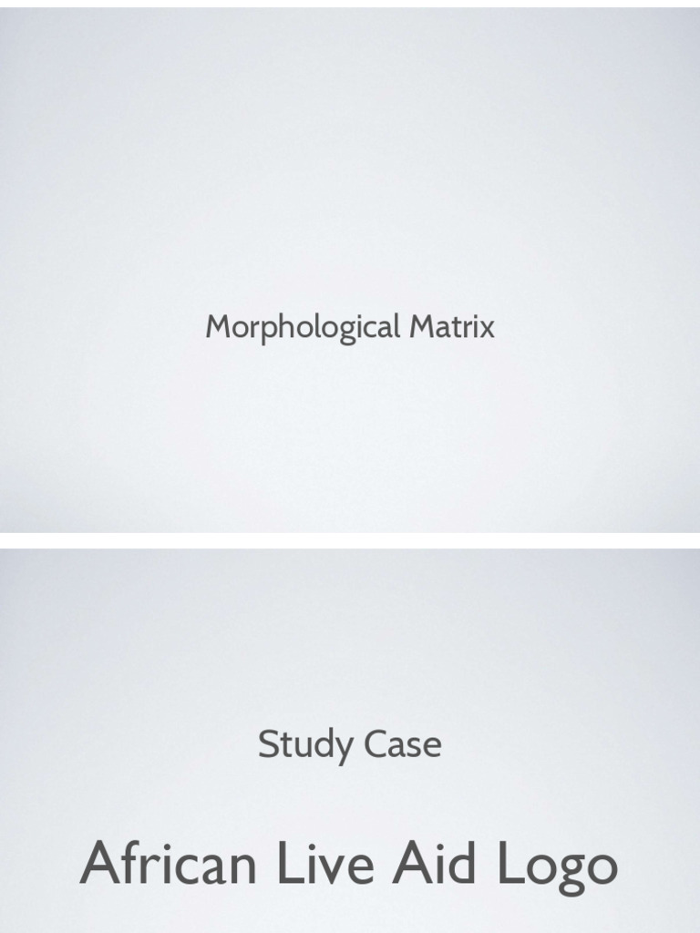 Penjelasan Morphological Matrix | PDF