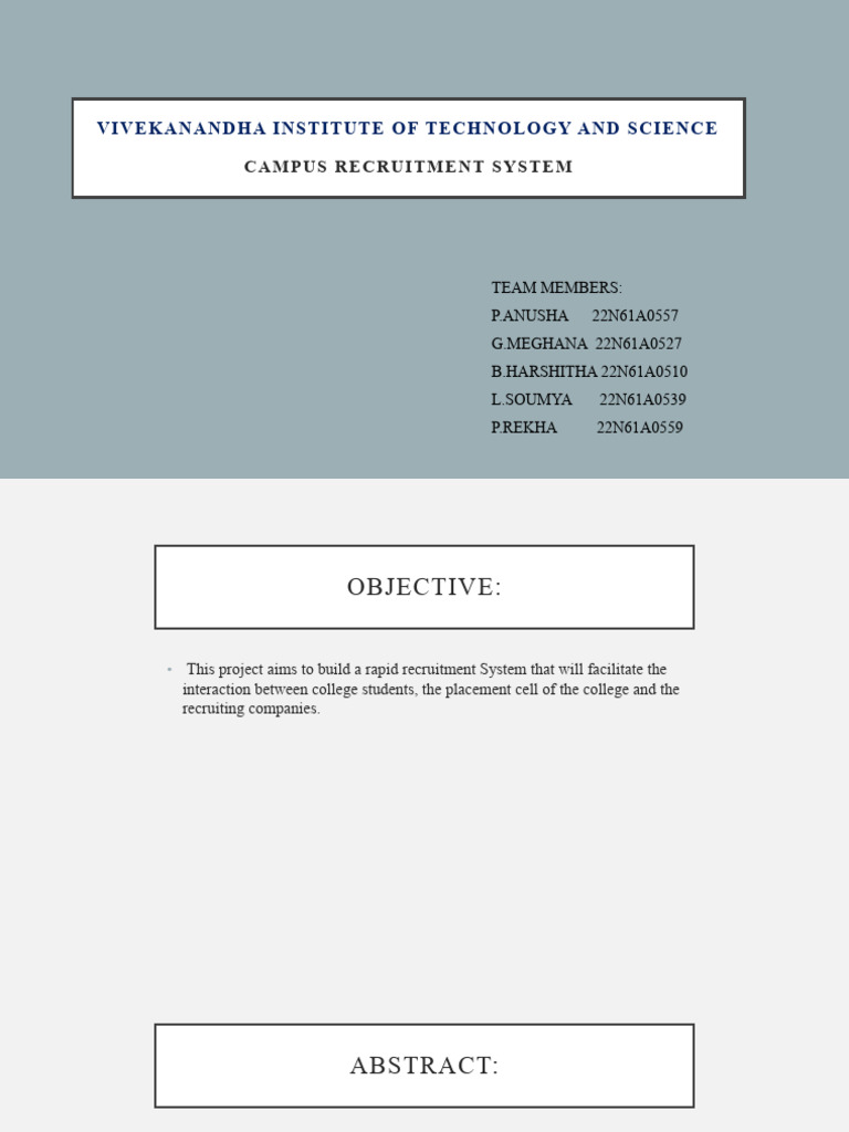 Campus Recruitment System 1 | PDF | Recruitment | Résumé
