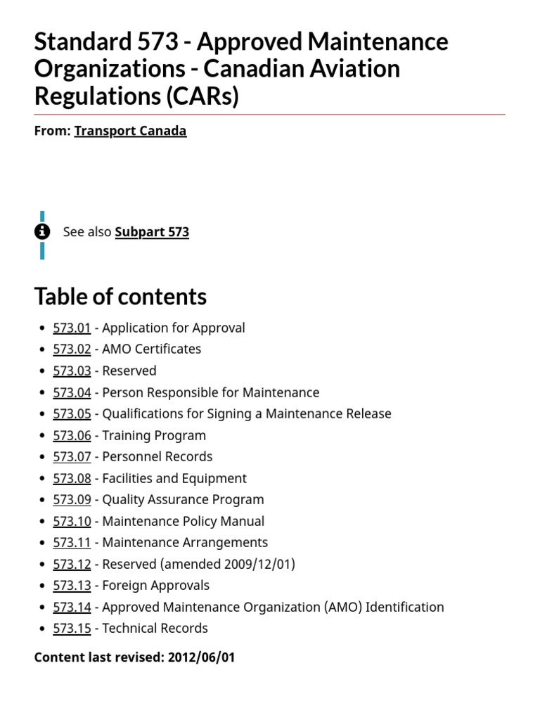 Standard 573: AMO Regulations Overview | PDF | Nondestructive Testing