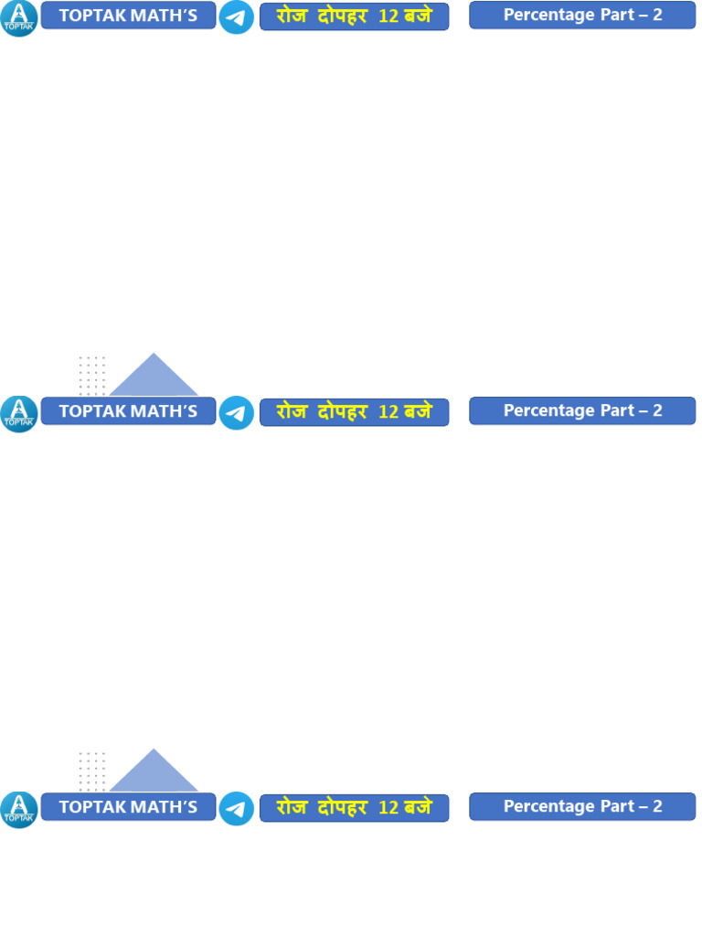 Percentage Part 2 Pdf