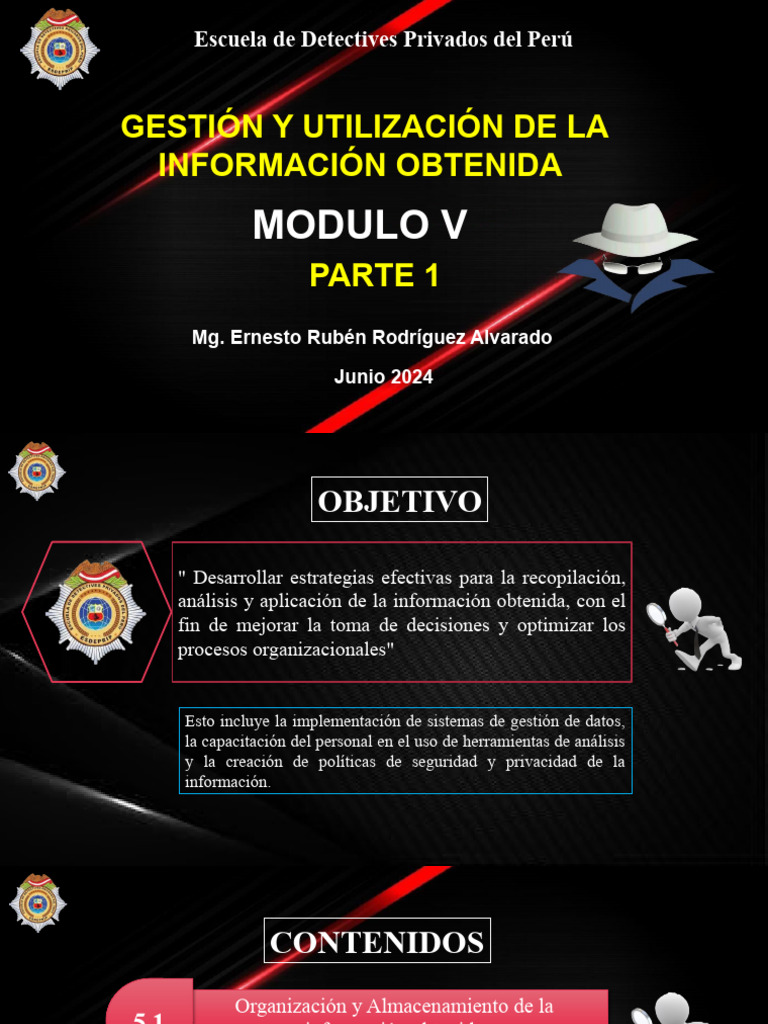 Modulo V-Gestion y Utilizacion de La Informaciòn Obtenida Parte 1 | PDF | Análisis de los datos ...
