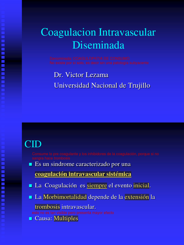 4. CID | PDF | Coagulación | Sangre