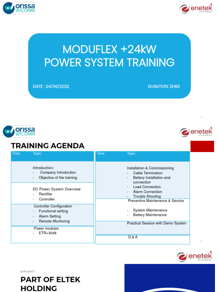 DC Power System Training Guide | PDF | Rectifier | Direct Current