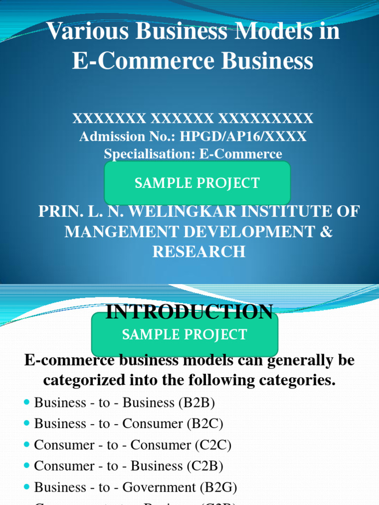 Sample PPT File E-Commerce | PDF | E Commerce | Market (Economics)