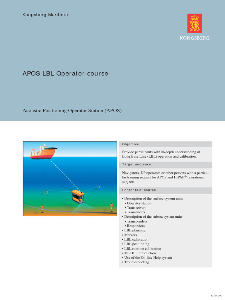 APOS LBL Operator Course | PDF | Computing