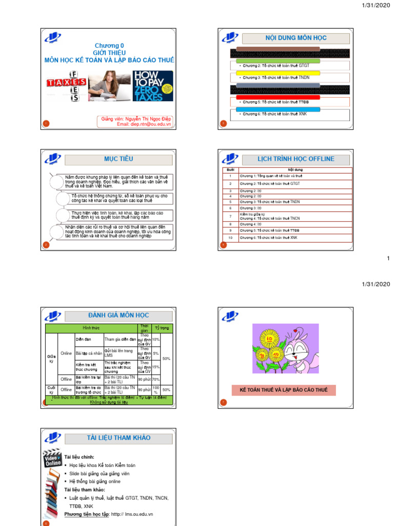 Ke Toan Va Lap Bao Cao Thue Gioi Thieu Nguyen Thi Ngoc Diep | PDF