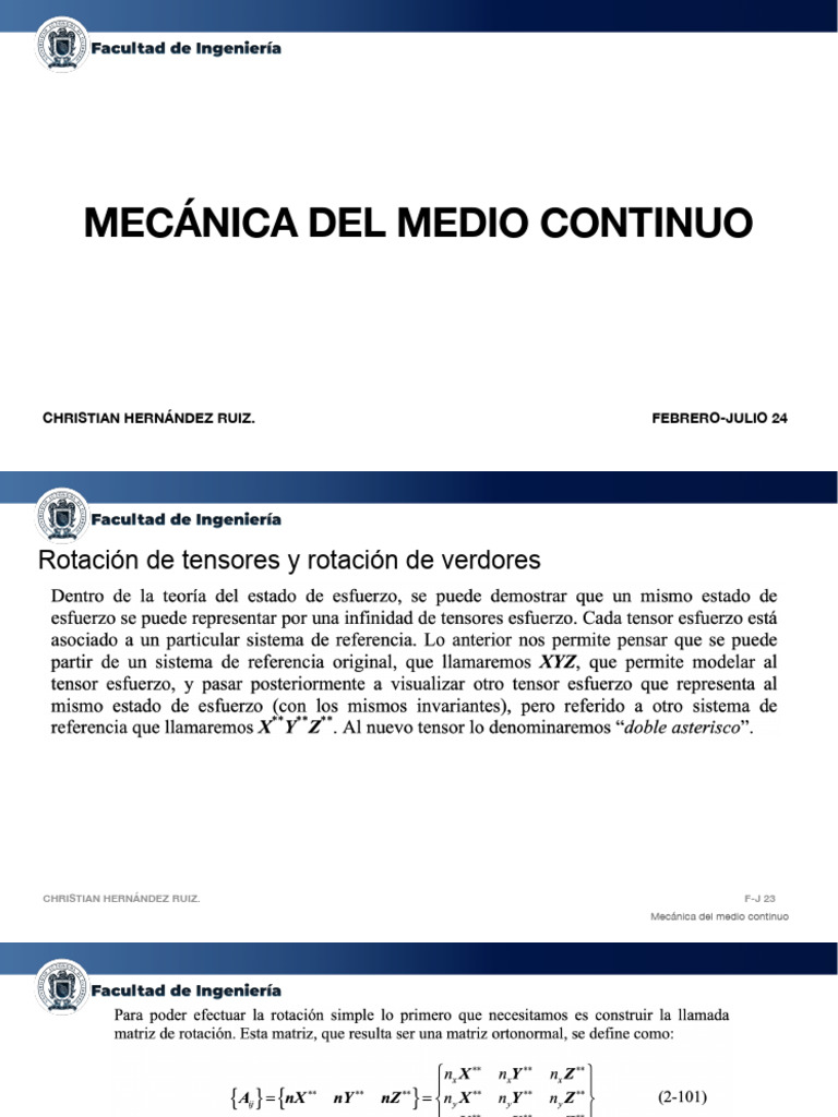 Mecánica Del Medio Continuo 6 | PDF | Física