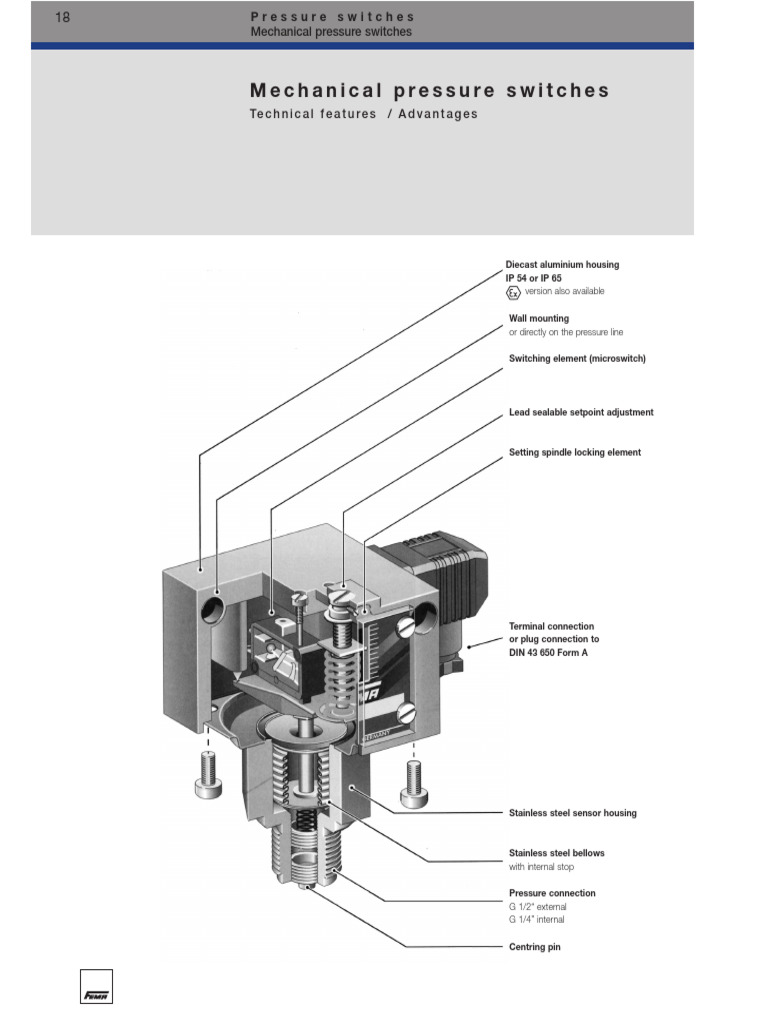 pdf_fema_pressure_switches_technical_reference | PDF | Switch | Electrical Engineering
