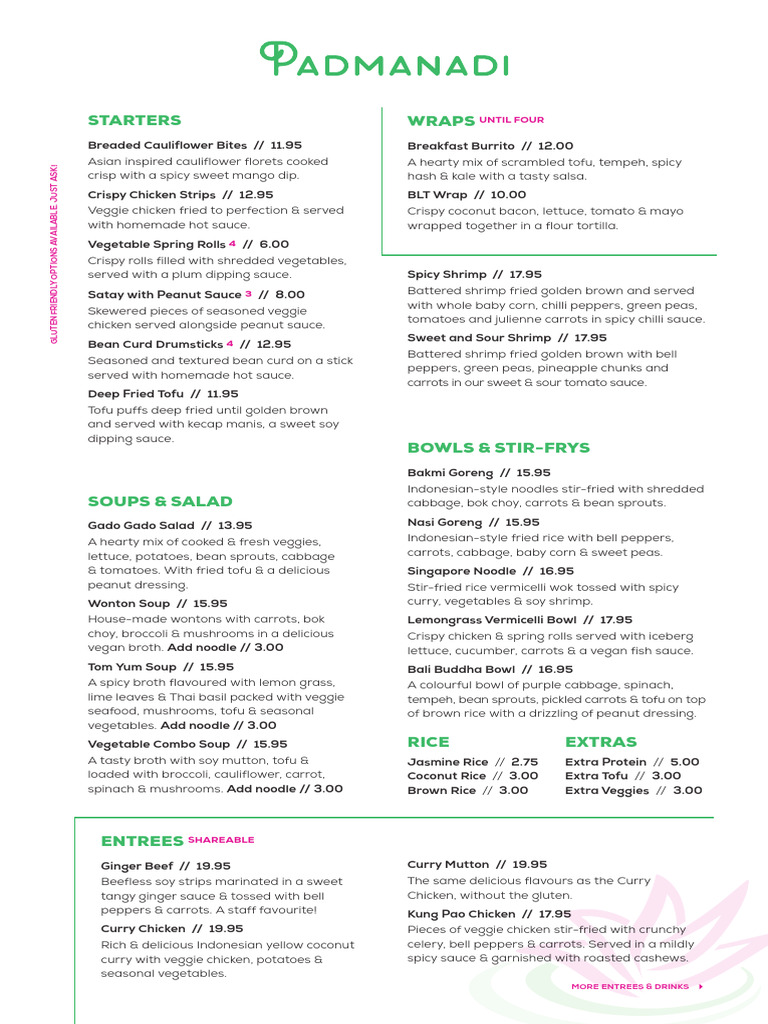 Southside - Menu Updated July 2022 | PDF | Indonesian Cuisine | Tofu