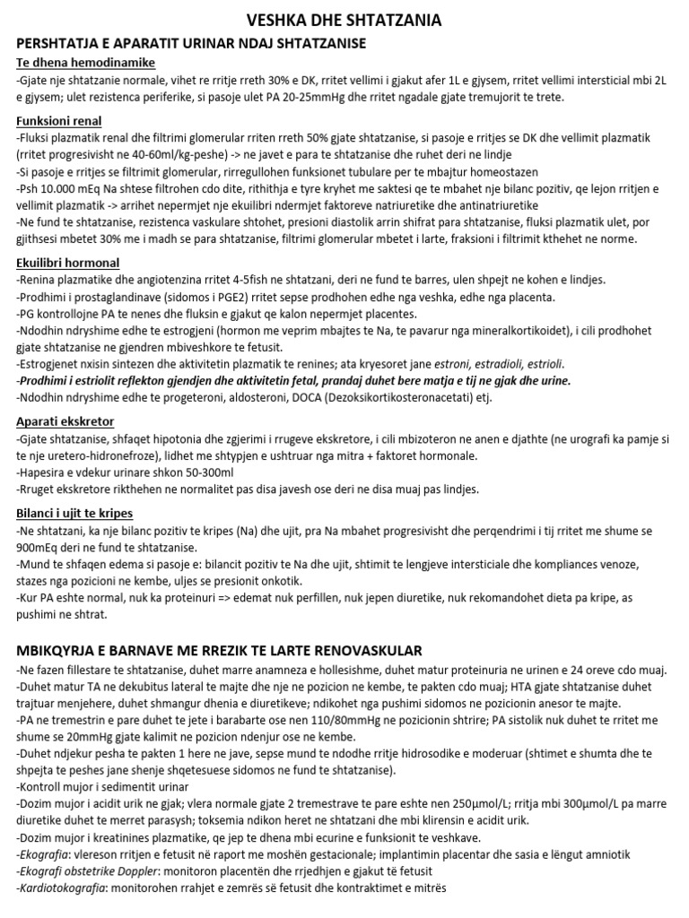 Pika 15 e Programit (Veshka Dhe Shtatzania) | PDF