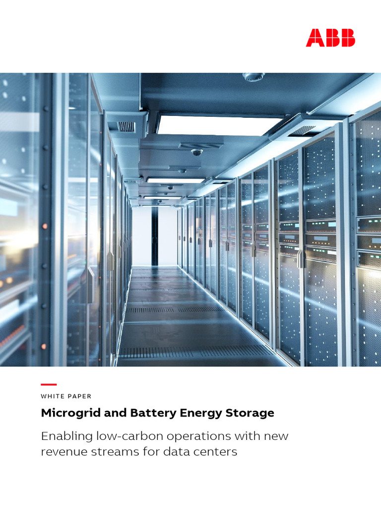 Microgrid & Battery Storage for Data Centers | PDF | Electrical Grid ...