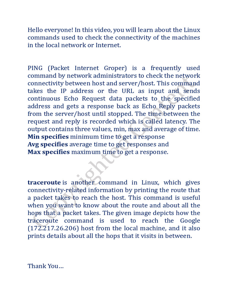 2 Network Connectivity Testing | PDF | Computers | Technology & Engineering