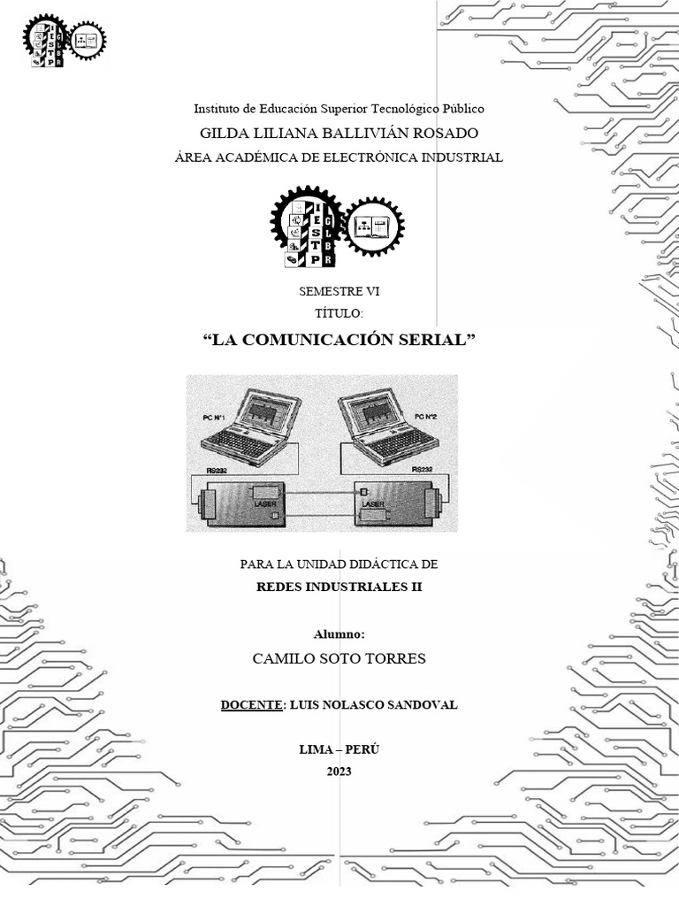 Comunicación Serial | PDF | Datos de computadora | Redes de computadoras