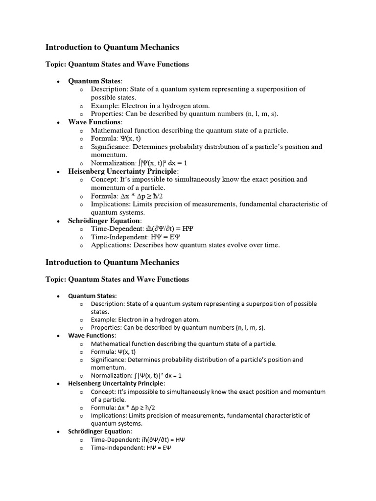 Introduction To Quantum Mechanics | PDF | Wave Function | Quantum Mechanics