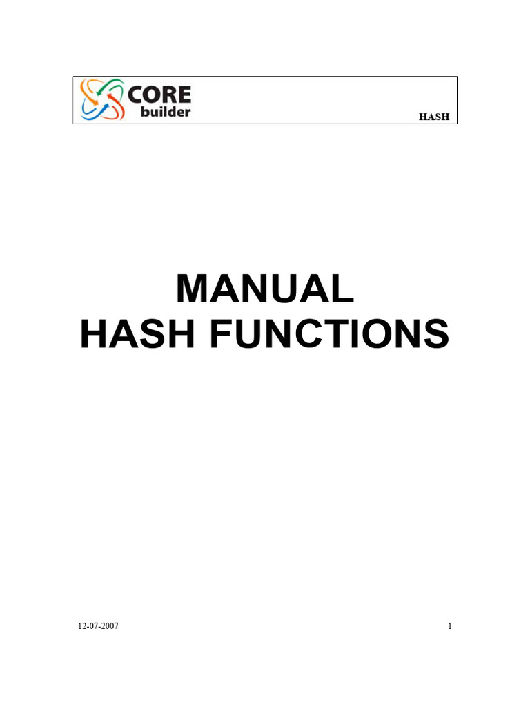 Manual Hash | PDF | Parameter (Computer Programming) | Function ... Manual Hash | PDF | Parameter (Computer Programming) | Function ...