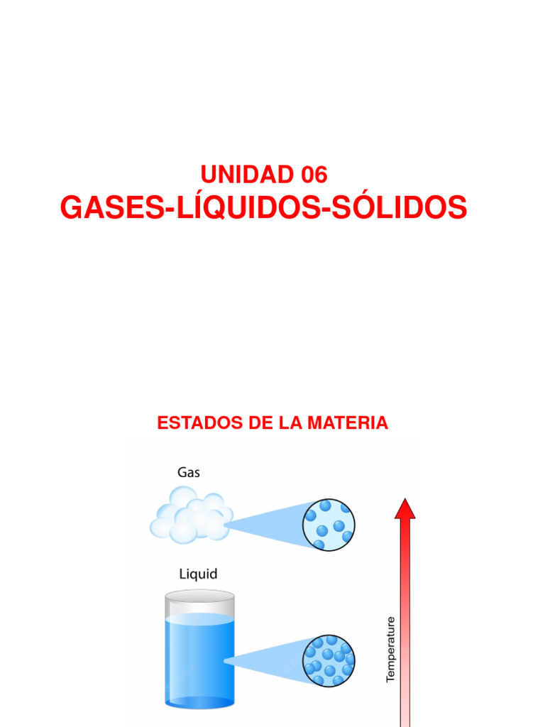 U6parte 1 Gases Líquidos Solidos | PDF | Gases | Química Física