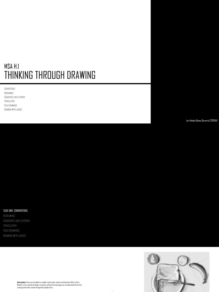 Thinking Through Drawing | PDF | Drawing