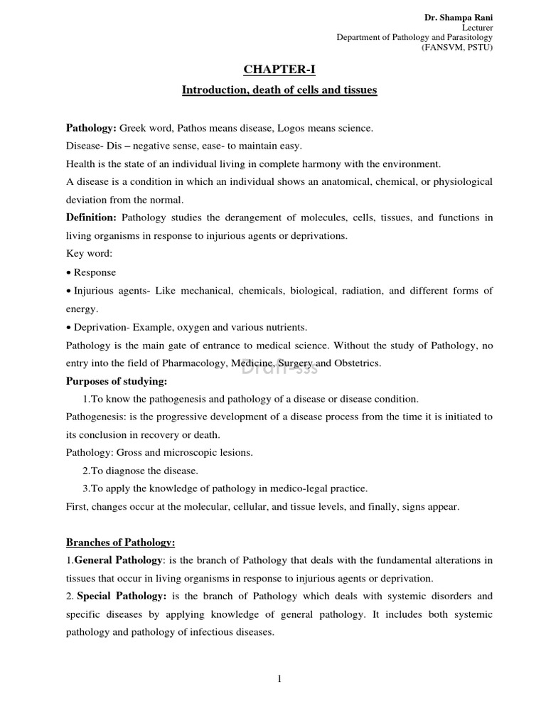 General Pathology | PDF | Pathology | Necrosis