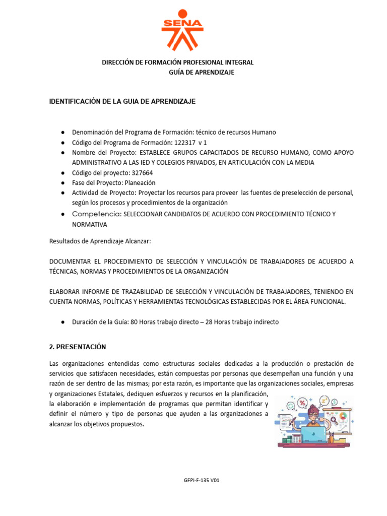 Gfpi-F-019 Guia de Aprendizaje r4, r5 | PDF | Gestión de recursos humanos | Evaluación