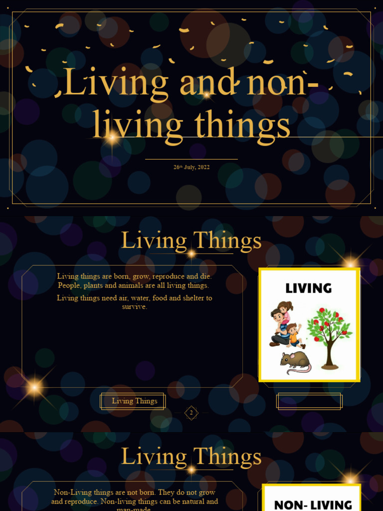 Living vs Non-Living Things Explained | PDF | Life | Biology
