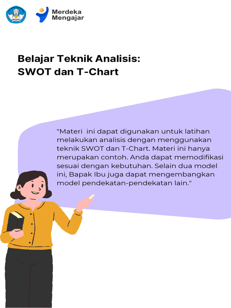 Lembar Kerja Belajar Teknik Analisis - SWOT Dan T-Chart | PDF