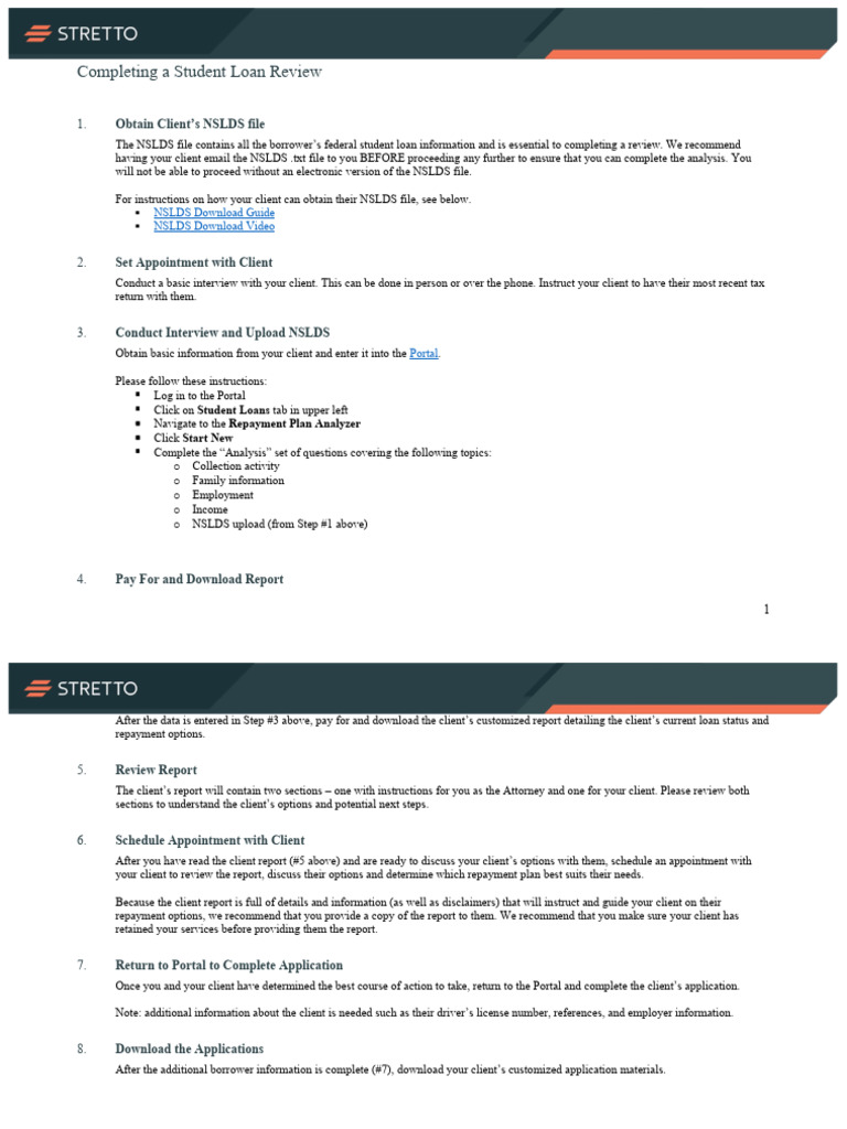 ++ Attorney Guide - Completing A Student Loan Review - Court Program ...