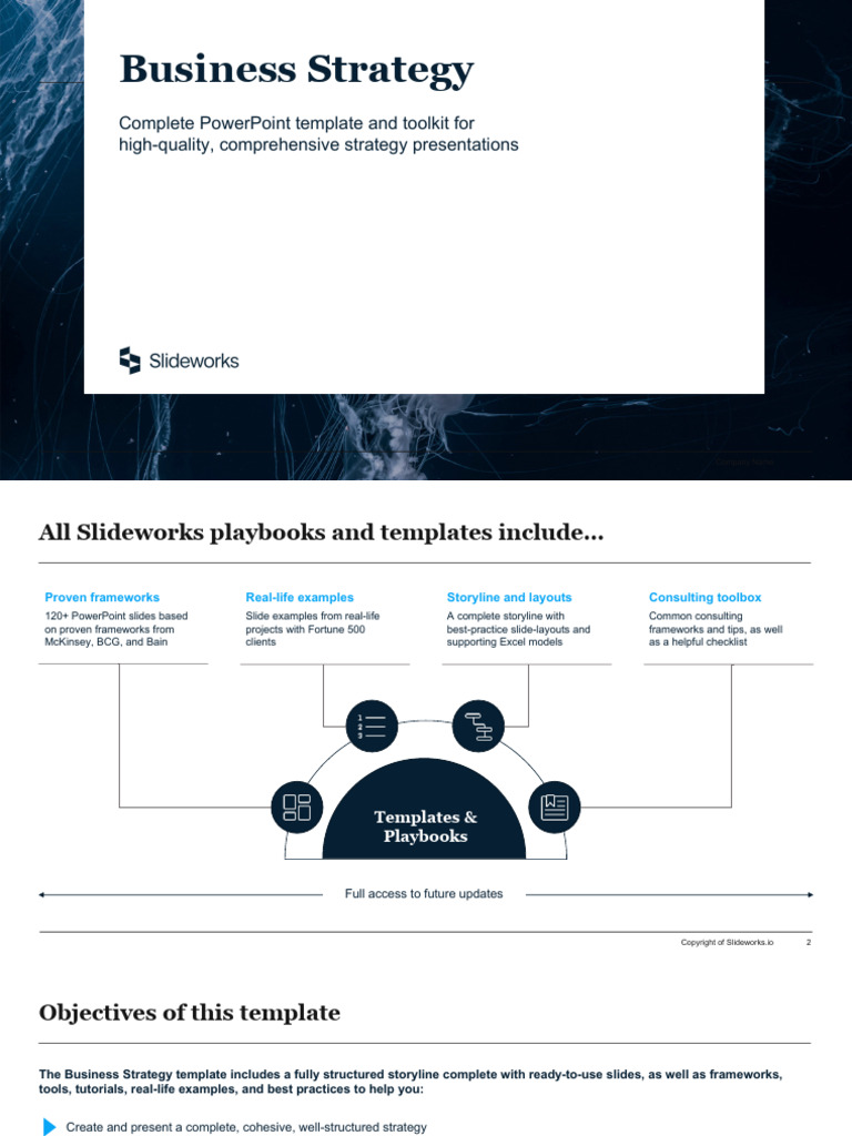 Slideworks Business Strategy OVERVIEW | PDF | Strategic Management | Goal