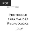 Instructivo Salidas Educativas 2024 | PDF