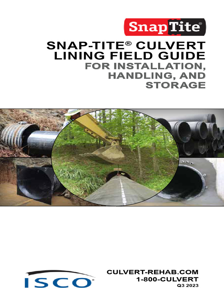 Snap-Tite Culvert Lining Installation Guide | PDF | Pipe (Fluid ...