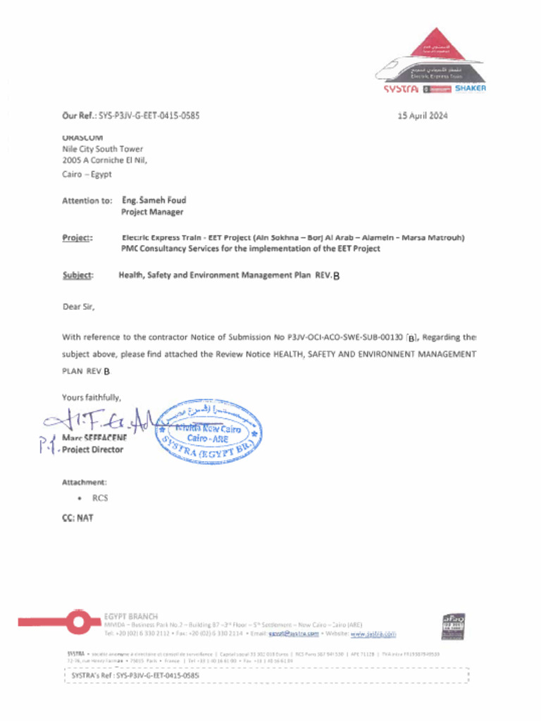 HSE Management Plan for High Speed Rail | PDF | Personal Protective ...