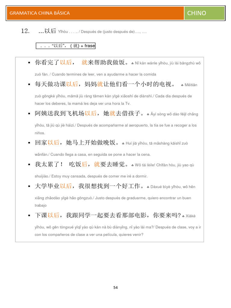 Dosier Gramatica Completo PDF 54 | PDF