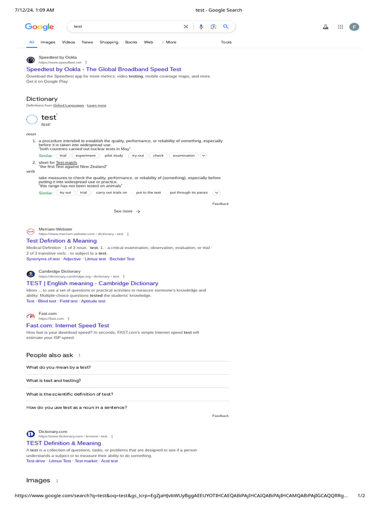 Test - Google Search | PDF | Wikipedia | Dictionary