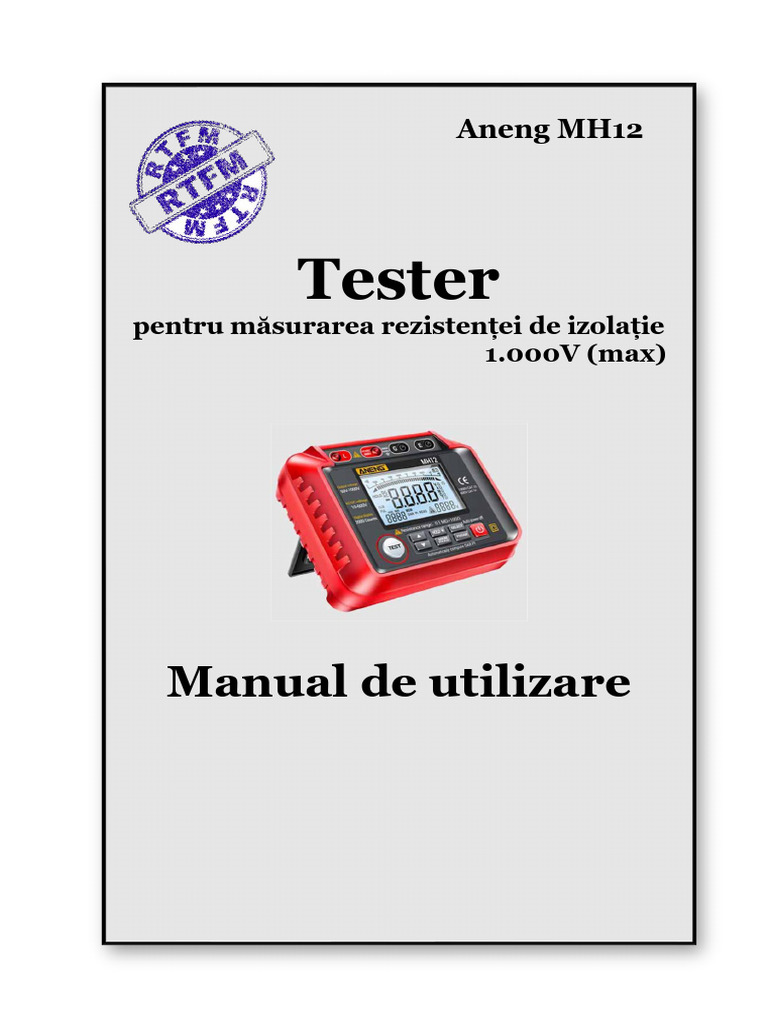 Aneng MH12 Manual | PDF